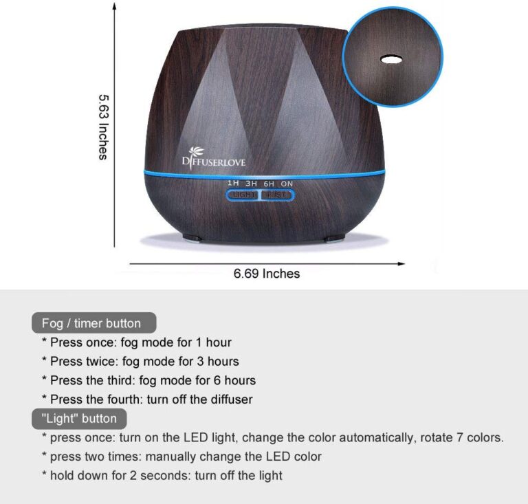 Diffuserlove 550ML Essential Oil Diffuser – Diffuserlove