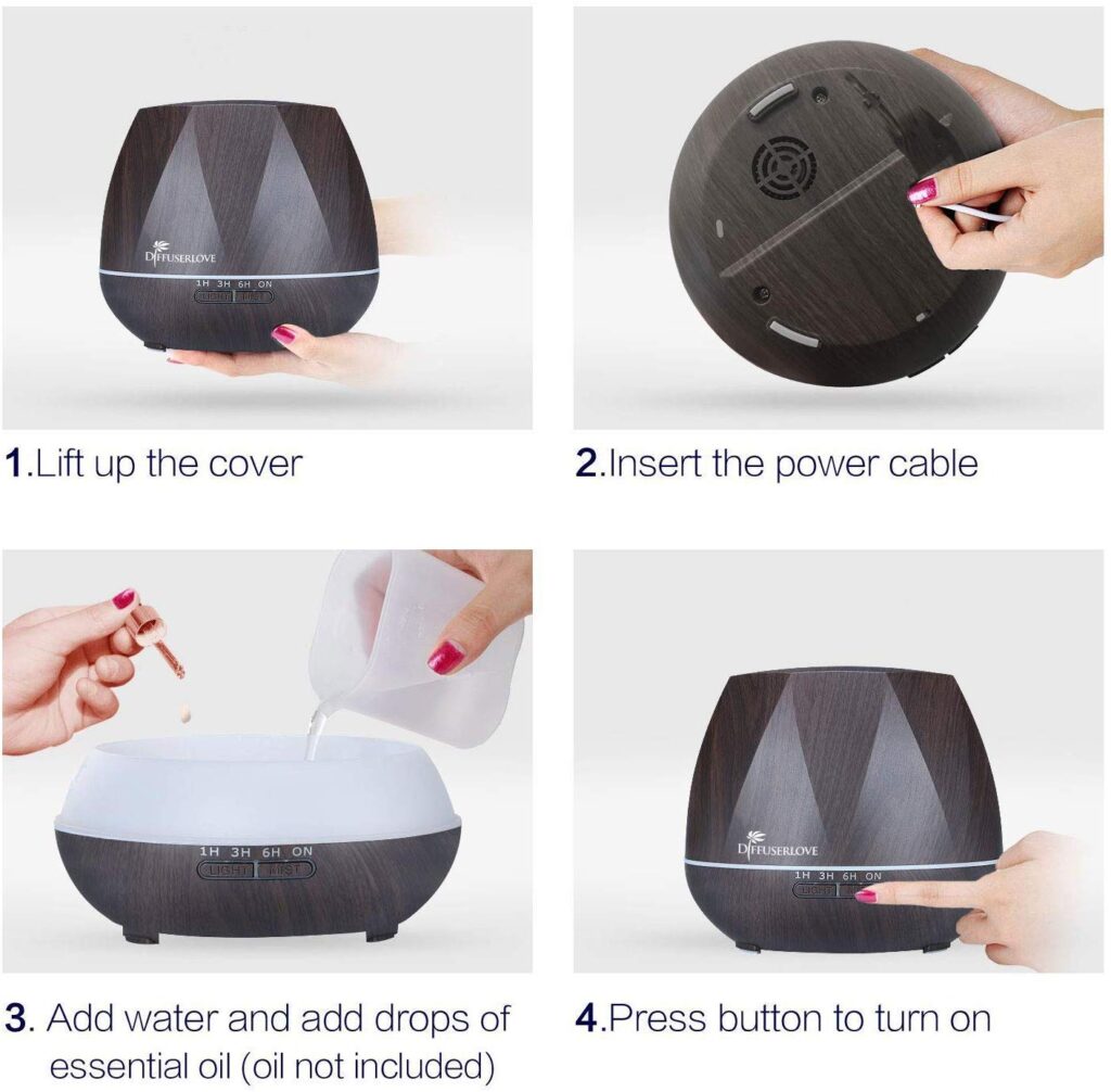 Diffuserlove 550ML Essential Oil Diffuser – Diffuserlove