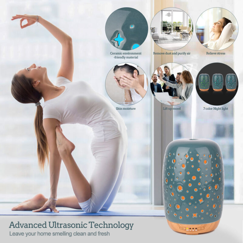 Diffuserlove Ceramic 250ML Aromatherapy Essential Oil Diffuser ...