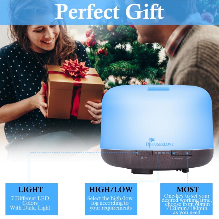 Diffuserlove Essential Oil Diffuser 500ML Ultrasonic Aromatherapy Diffuser – Diffuserlove