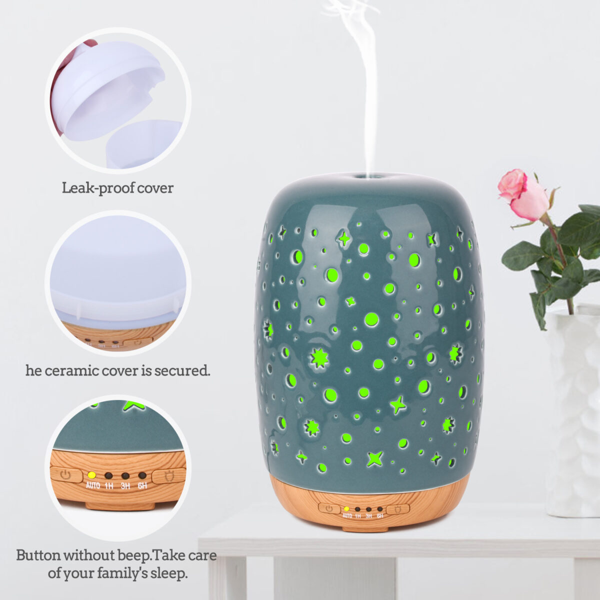 Diffuserlove Ceramic 250ML Aromatherapy Essential Oil Diffuser – Diffuserlove